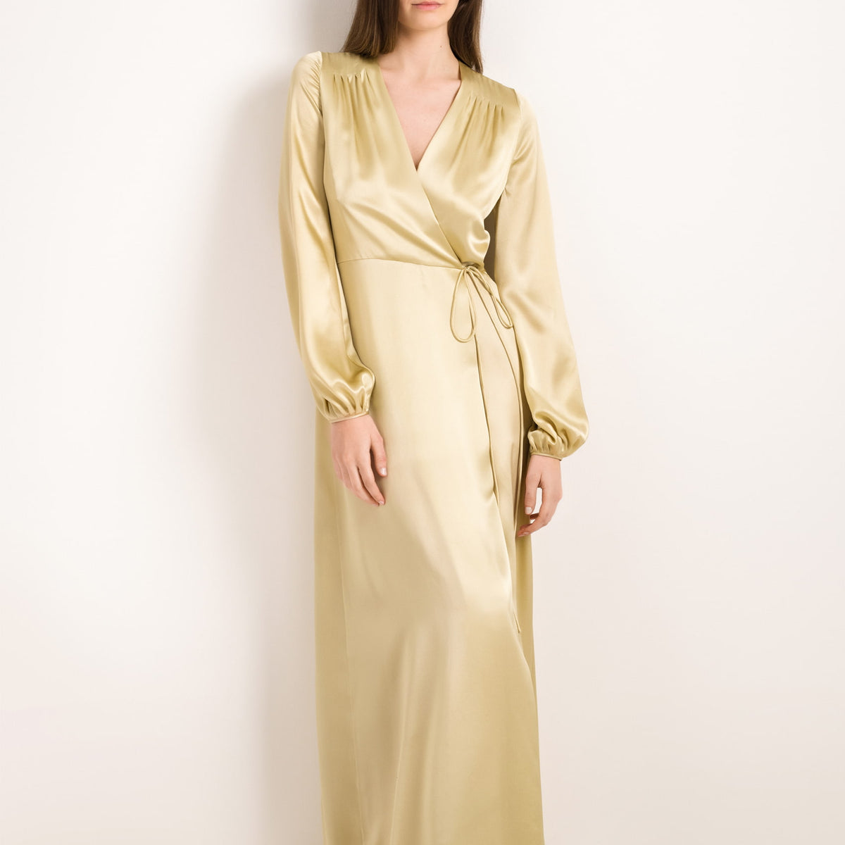 Long Silk Deshabille - Light Yellow – Carine Gilson